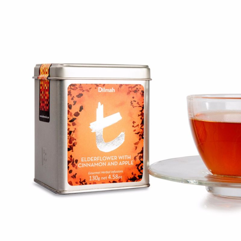 Dilmah T-Series Elderflower With Cinnamon And Apple, Loose Tea 130g – ceylontstore.com
