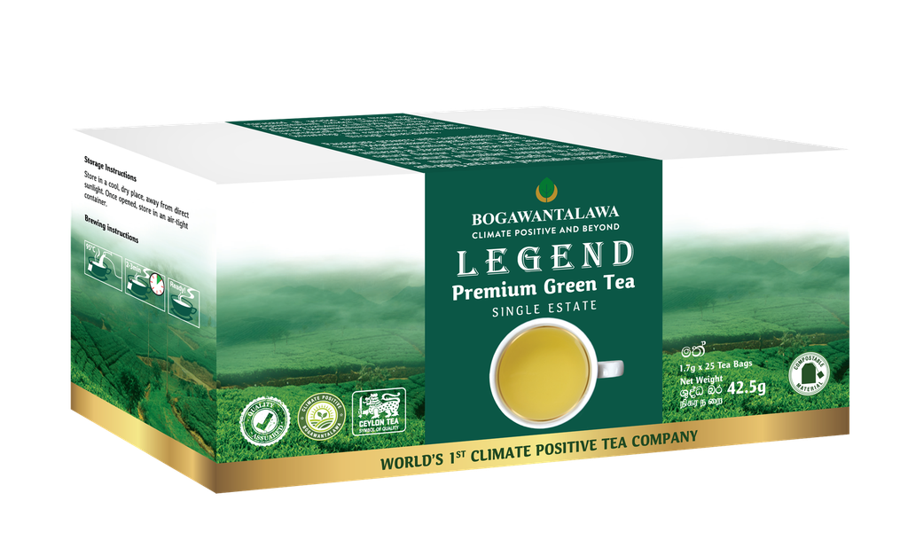 Bogawantalawa Legend Green Tea, 25 Count Tea Bags – ceylontstore.com