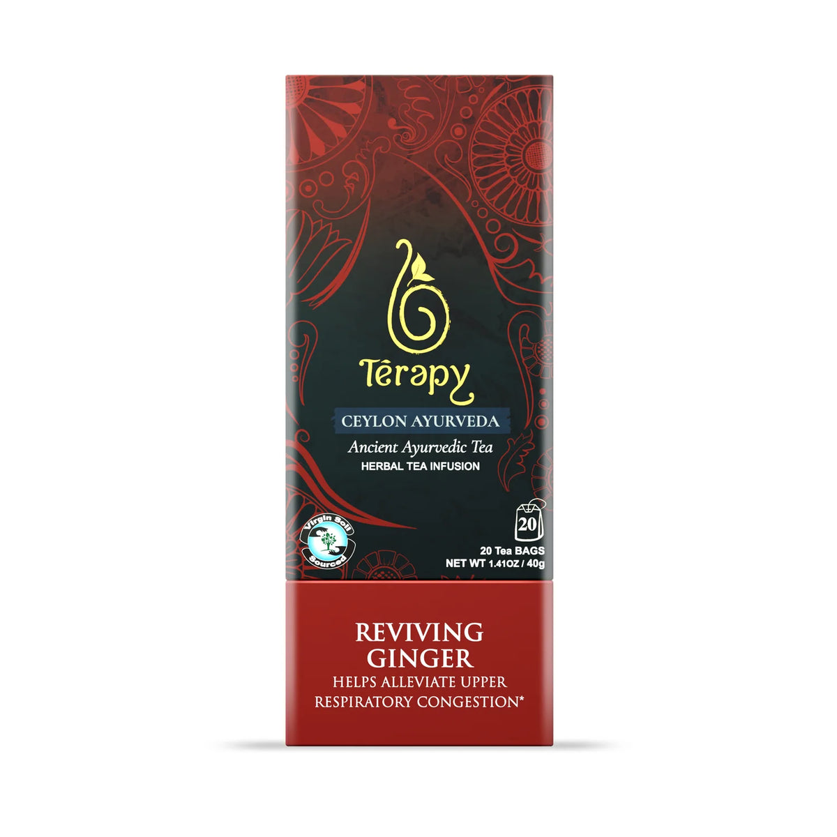 Terapy Ceylon Reviving Ginger, 20 Count Tea Bags – ceylontstore.com