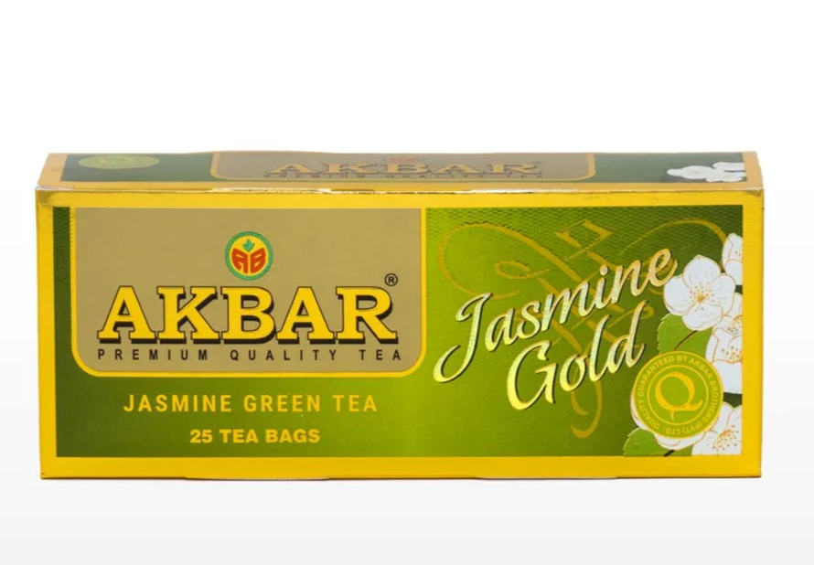 Akbar Jasmine Green Gold Tea, 25 Count Tea Bags – ceylontstore.com