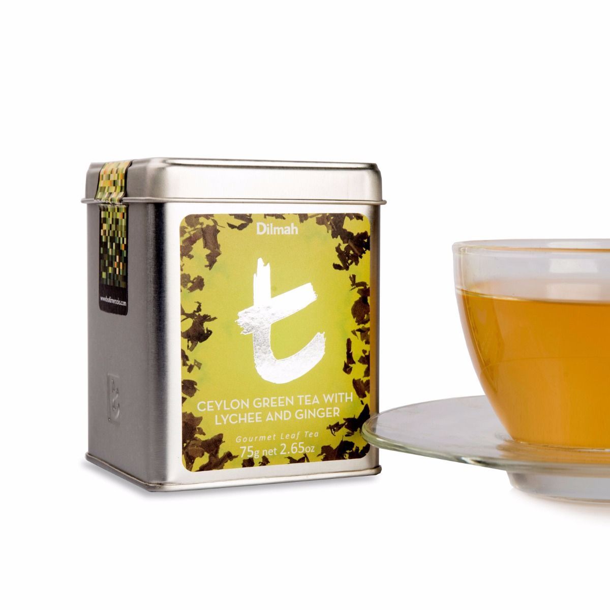 Dilmah T-Series Ceylon Green Tea With Lychee And Ginger, Loose Tea 75g ...