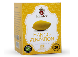 Ranfer Mango Sensation Flavoured Ceylon Black Tea, 20 Count Tea Bags ...