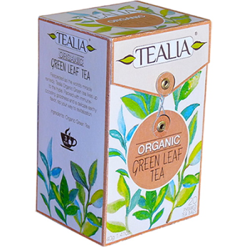 Tealia Organic Green Leaf Tea, 20 Count Tea Bags – ceylontstore.com