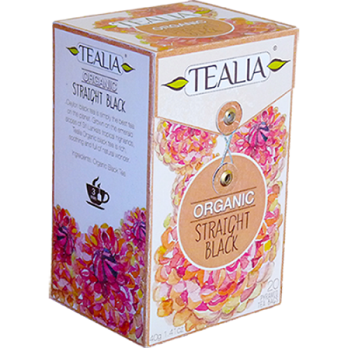 Tealia Organic Straight Black Tea, 20 Count Tea Bags – ceylontstore.com