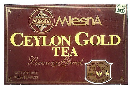 Mlesna Ceylon Gold Tea, 100 Count Tea Bags – ceylontstore.com