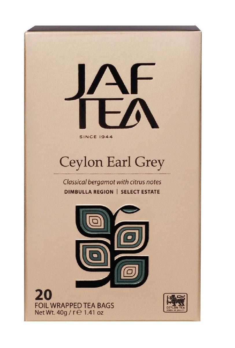 Jaf Ceylon Earl Grey Tea, 20 Count Tea Bags – ceylontstore.com