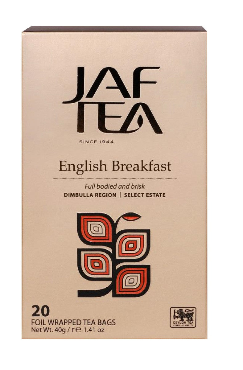 Jaf Ceylon English Breakfast Tea, 20 Count Tea Bags – ceylontstore.com
