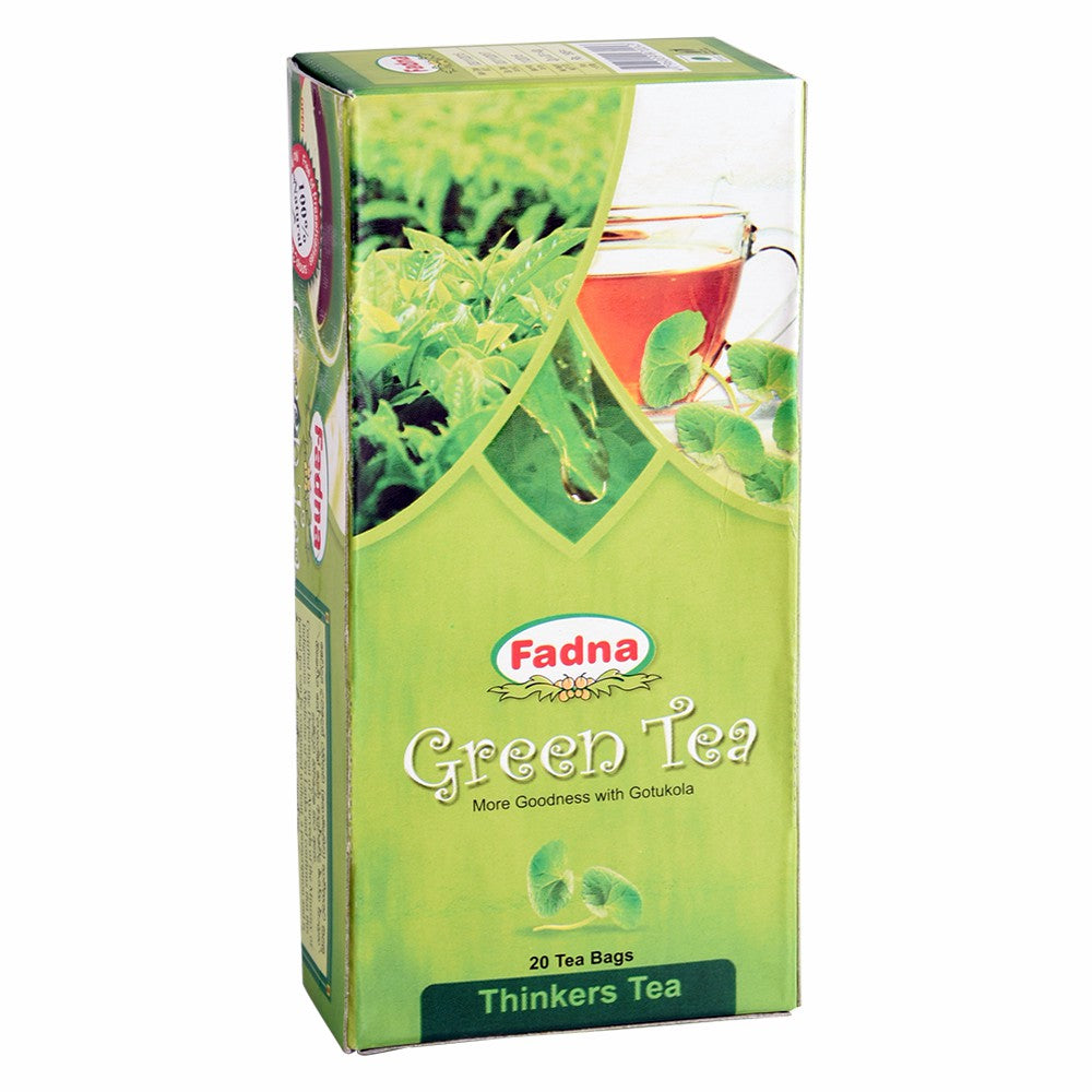 Fadna Green Tea With Gotukola, 20 Count Tea Bags – ceylontstore.com