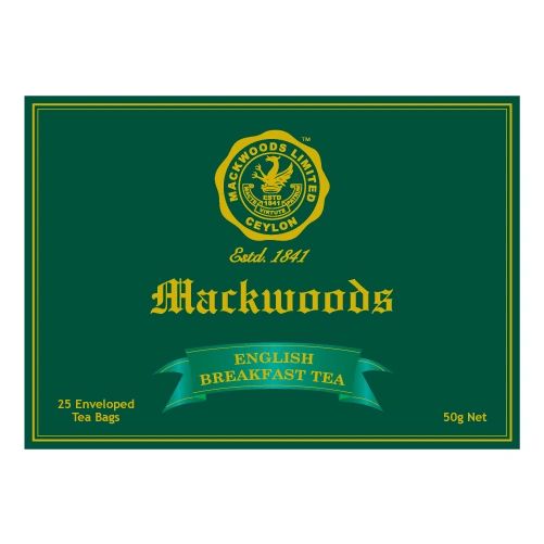 Mackwoods English Breakfast Ceylon Tea, 25 Count Tea Bags ...