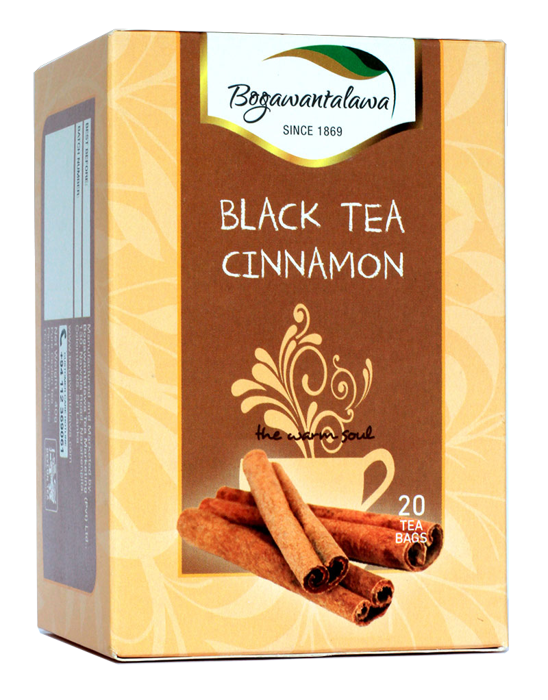 Bogawantalawa Cinnamon Flavoured Ceylon Black Tea, 20 Count Tea Bags ...
